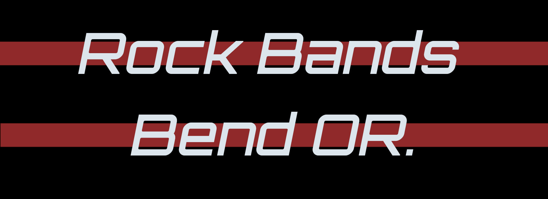 Rock bands bend or - Cover City Band